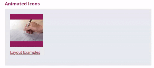 Animated Layout Tools