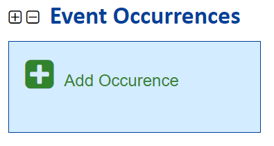 How to add an Occurrence